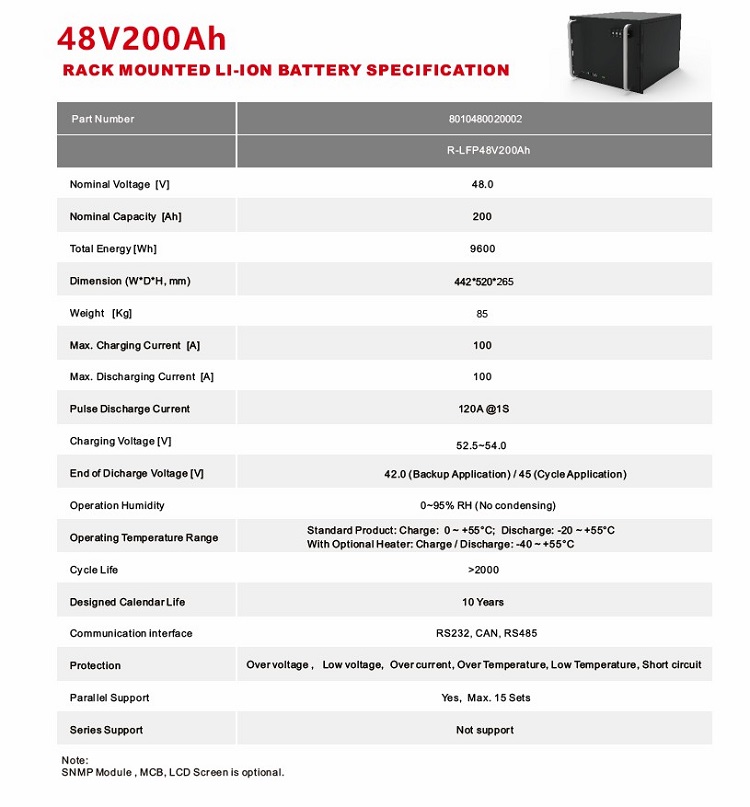 48V Li-ion Battery